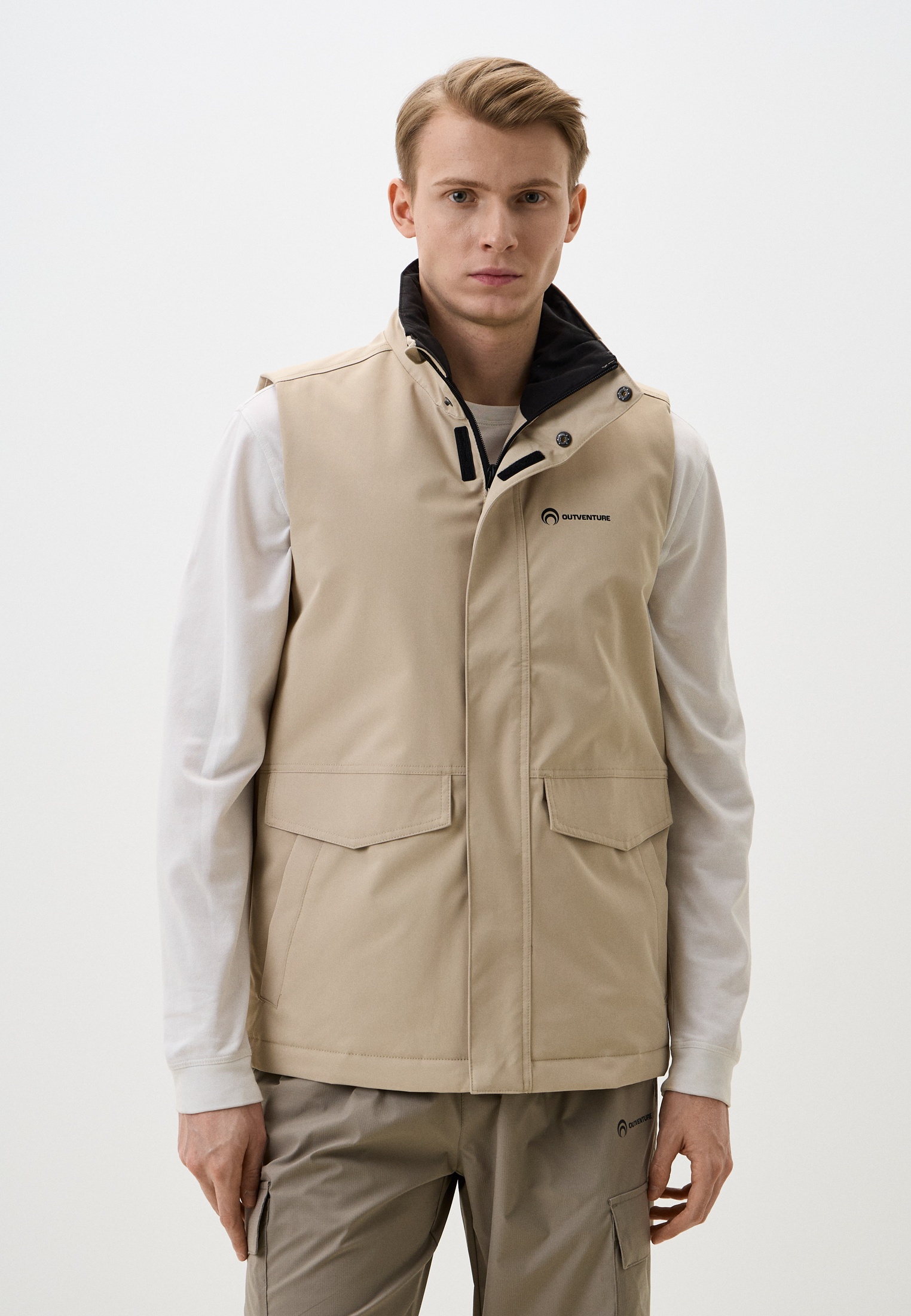 Жилет утепленный Outventure, цвет: бежевый, MP002XM0CTT9 — купить в ...