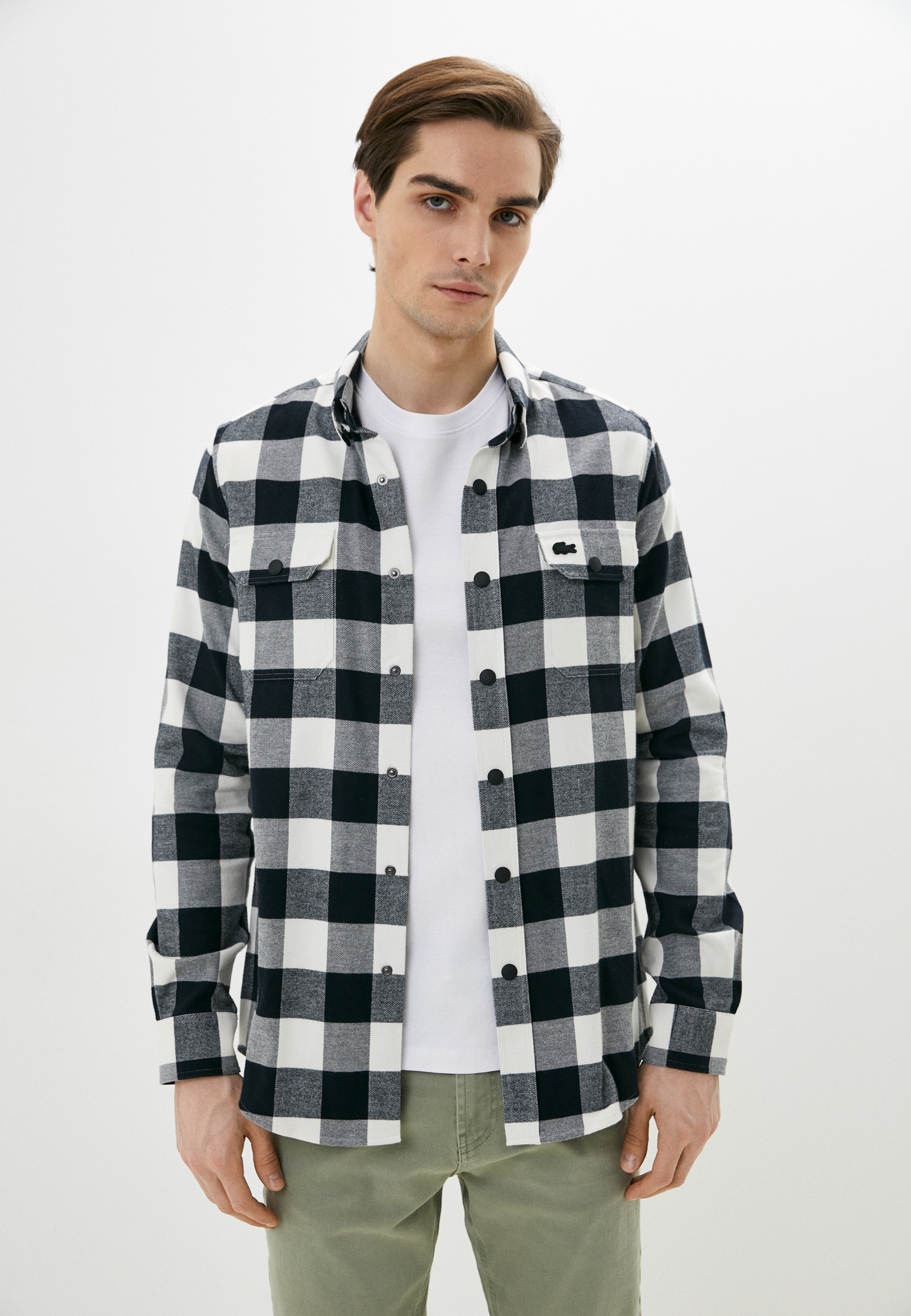 Рубашка Lacoste Slim Fit, цвет: мультиколор, MP002XM0SC4T — купить в ...