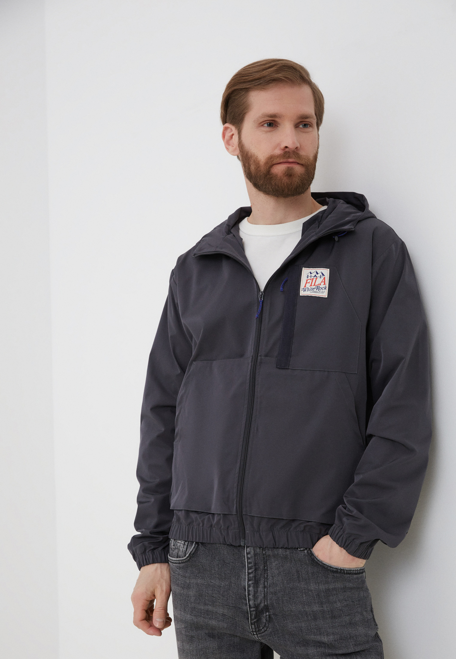 Ветровка Fila, цвет: серый, MP002XM0V70N — купить в интернет-магазине ...