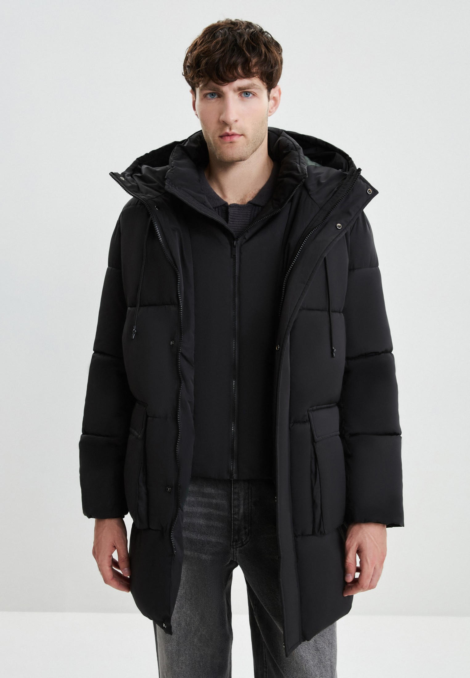 Куртка утепленная Zrn Man, цвет: черный, MP002XM0V9OX — купить в интернет-магазине Lamoda