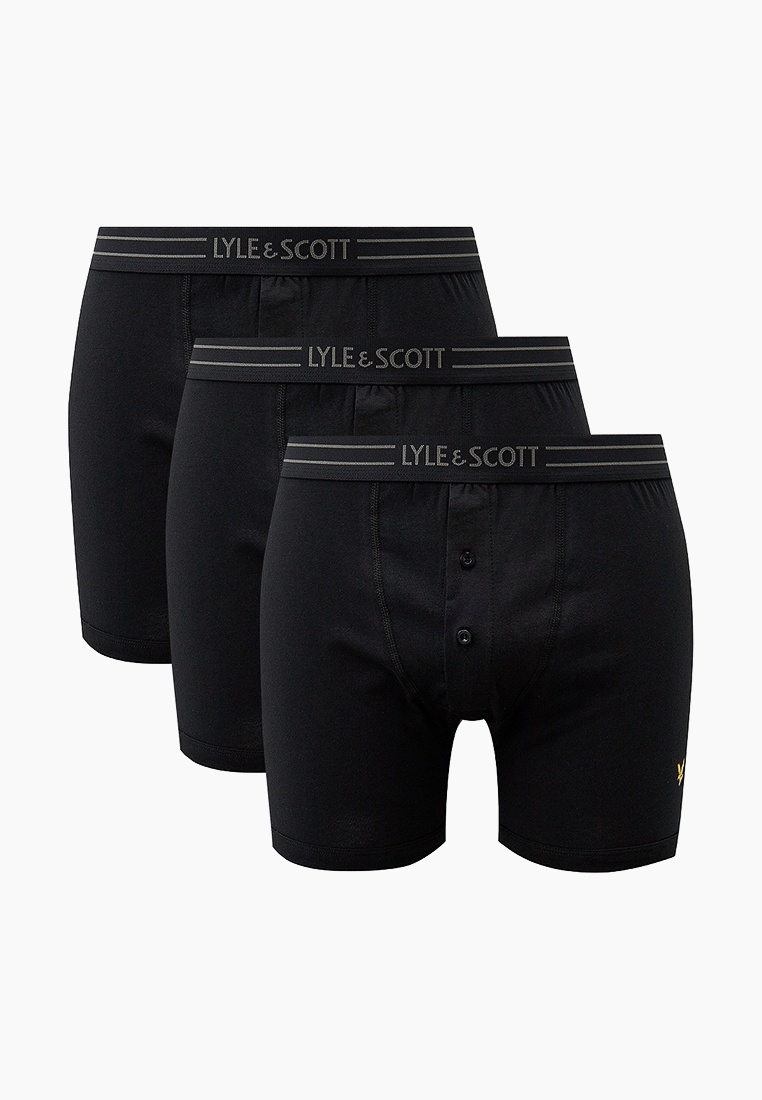 Трусы 3 шт. Lyle & Scott LEWIS, цвет: черный, MP002XM0VAA1 — купить в ...