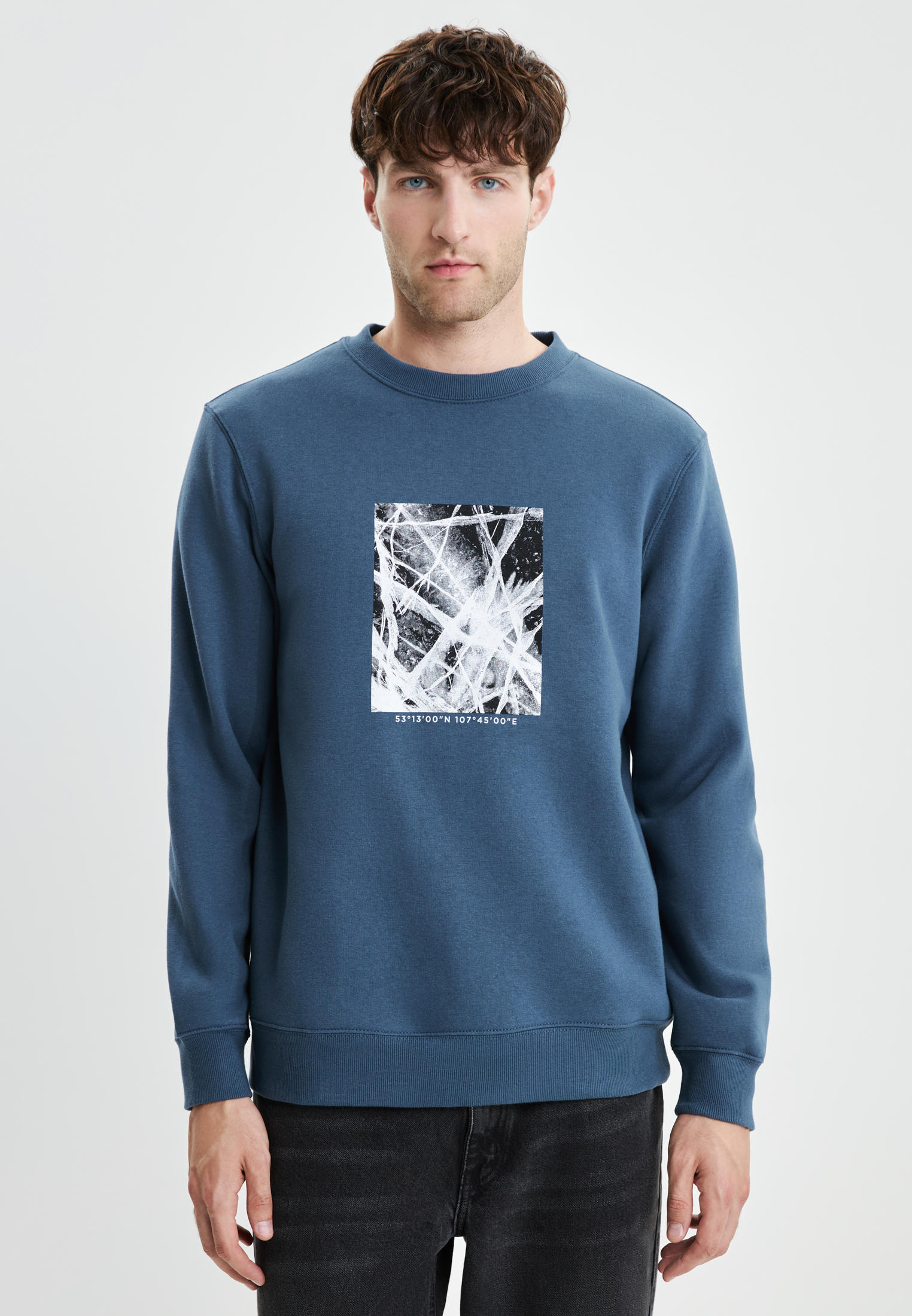 Свитшот Zrn Man ZRN MAN, цвет: голубой, MP002XM0VBYQ — купить в интернет-магазине Lamoda