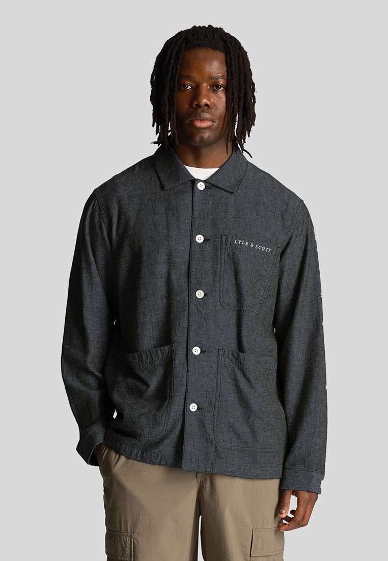 Куртка-рубашка Lyle & Scott Flax Shacket Lamoda Exclusive, цвет: синий, MP002XM0VEEZ — купить в ...