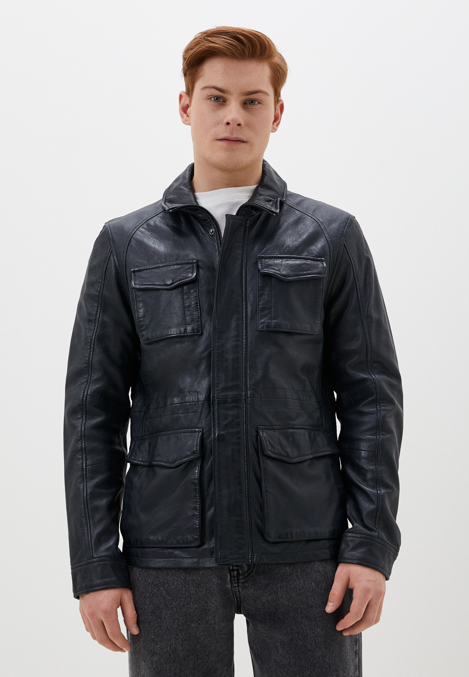 Куртка кожаная Urban Fashion for Men, цвет: синий, MP002XM0VHM7 ...