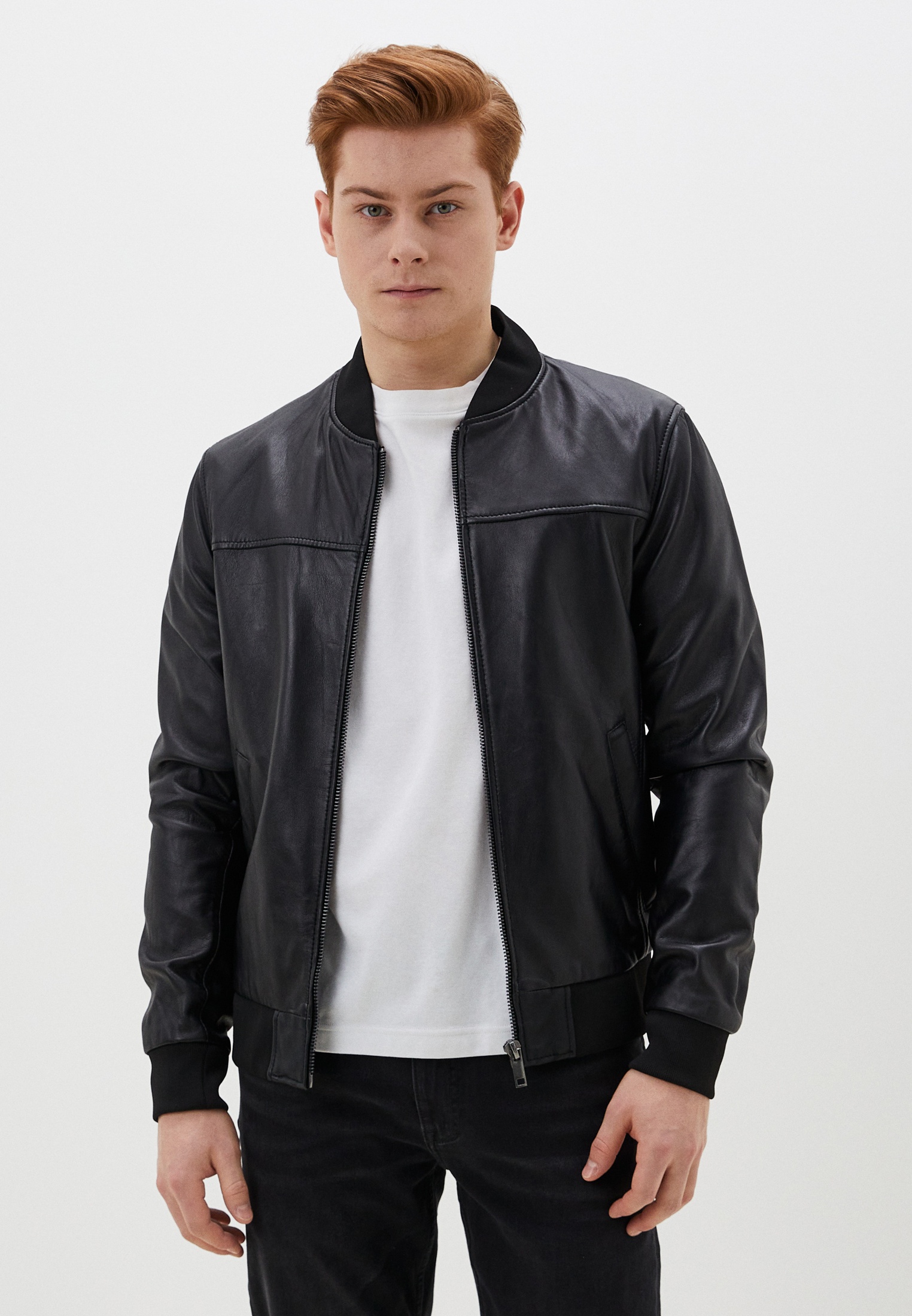 Куртка кожаная Urban Fashion for Men, цвет: черный, MP002XM0VHY1 ...