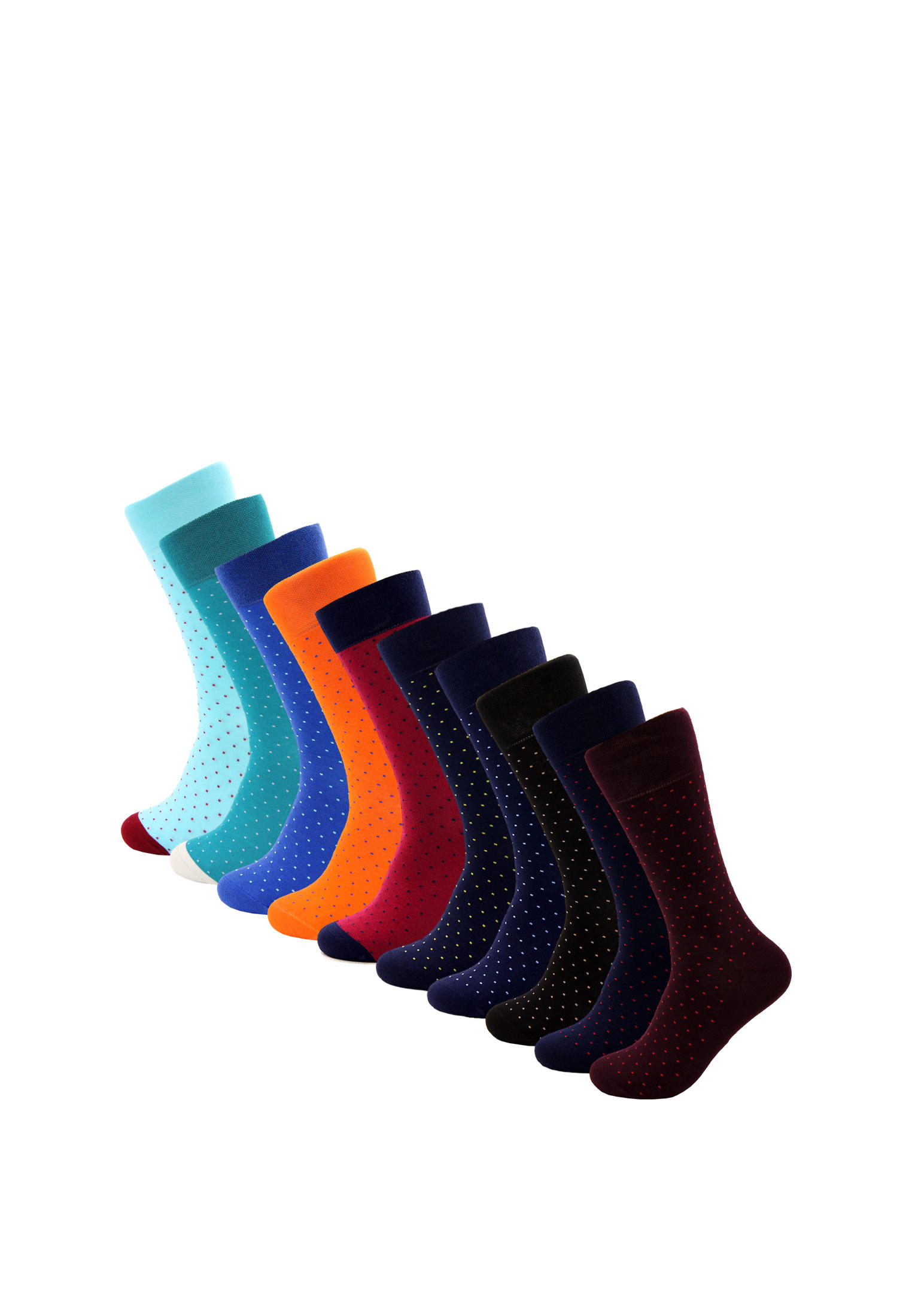 Носки 10 пар Tezido Dots, цвет: бирюзовый, MP002XM0VKHA — купить в ...