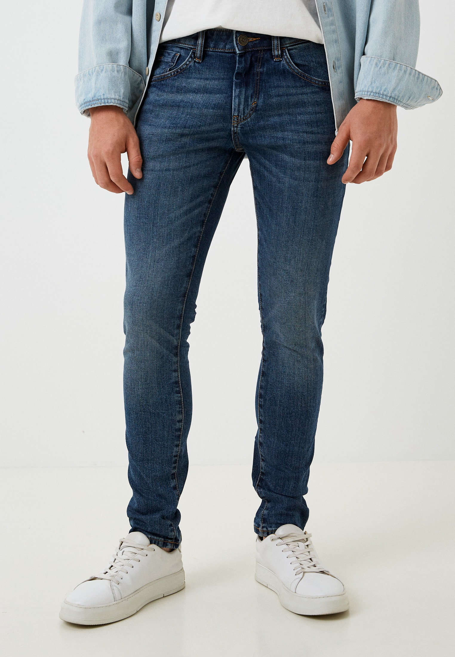 Джинсы Tom Tailor Troy Slim, цвет: синий, MP002XM0VM59 — купить в ...
