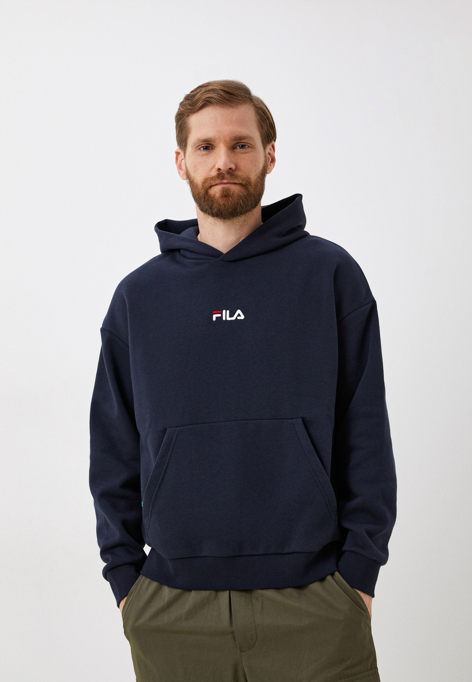 Худи Fila, цвет: синий, MP002XM0WIA4 — купить в интернет-магазине Lamoda