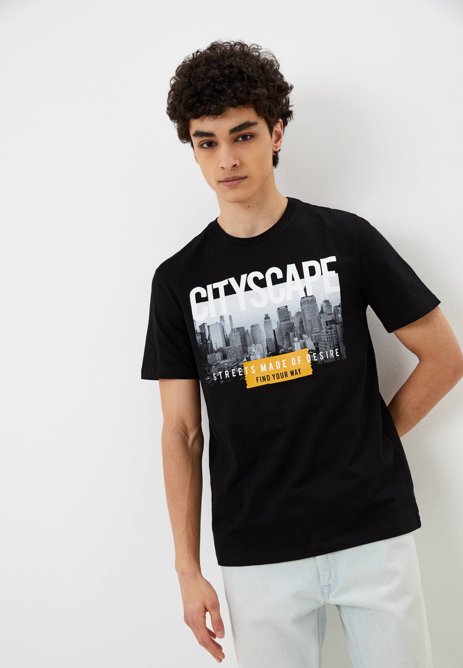 Футболка Zolla, цвет: черный, MP002XM12JOT — купить в интернет-магазине ...