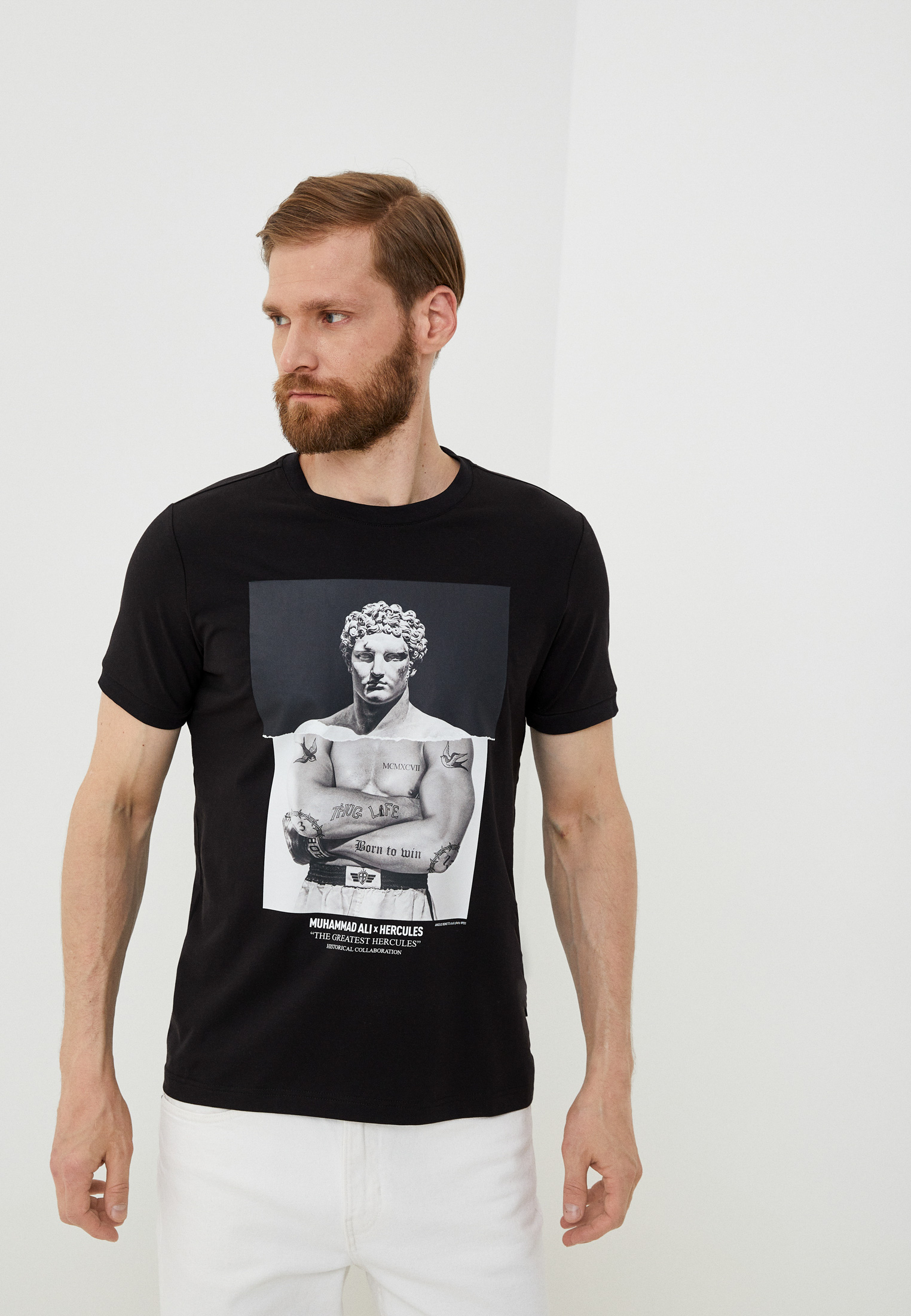 Футболка Angelo Bonetti BOXING LEGEND, цвет: черный, MP002XM14ZC1 ...