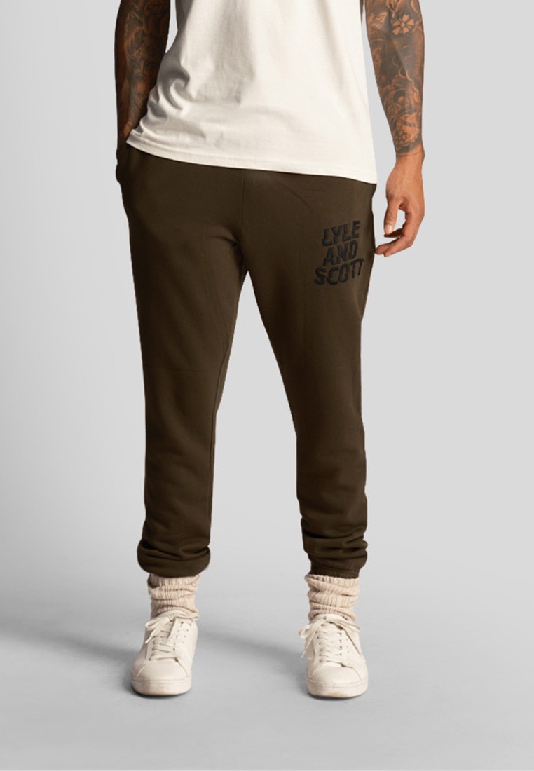 Брюки спортивные Lyle & Scott Ripple Logo Jogger, цвет: хаки ...