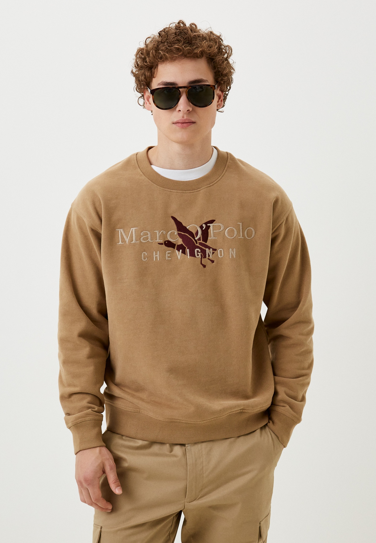 Свитшот Marc O'Polo Marc O'Polo x CHEVIGNON, цвет: бежевый, MP002XM1UBB7 — купить в интернет ...