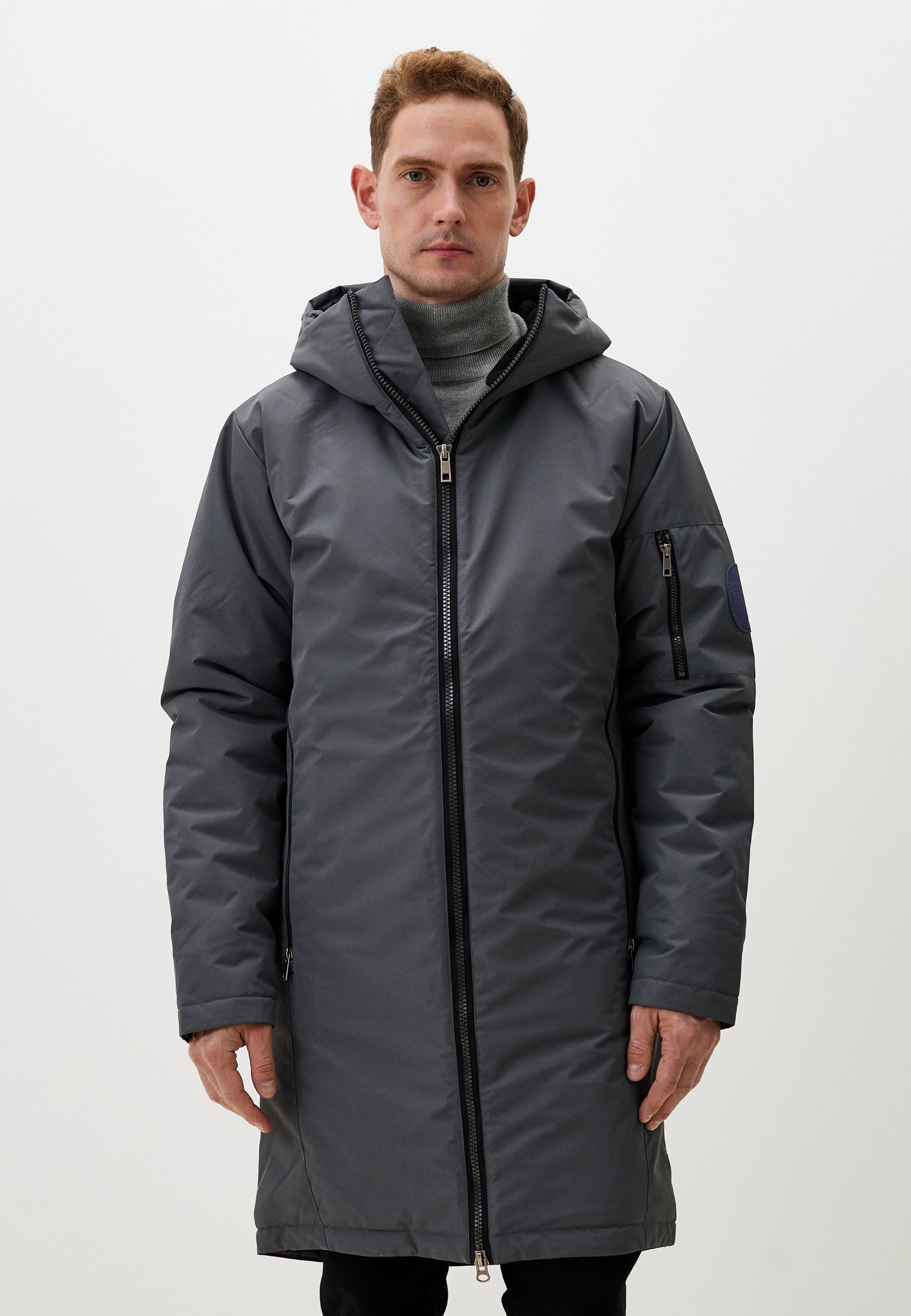 Пуховик Xaska, цвет: серый, MP002XM1UDSJ — купить в интернет-магазине ...