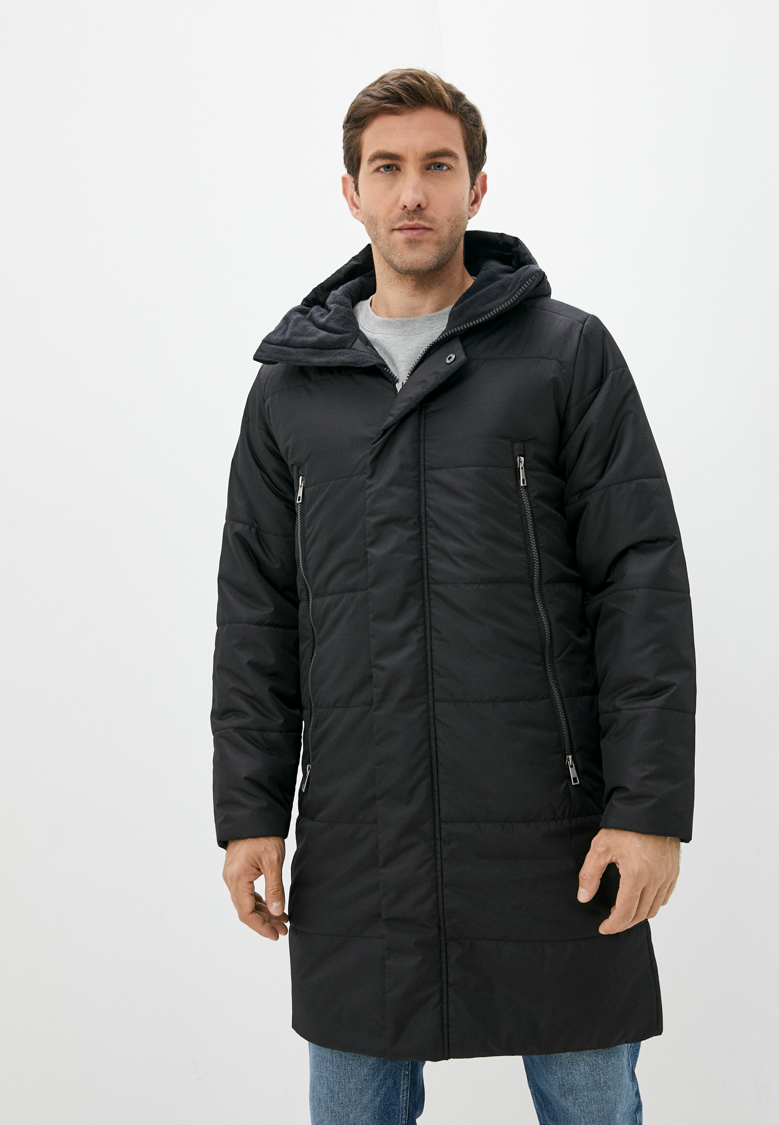 Пуховик Xaska, цвет: черный, MP002XM23EXF — купить в интернет-магазине ...