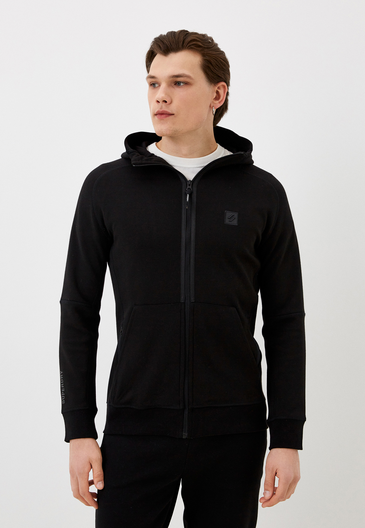 Толстовка Superdry CODE TECH ZIP HOOD, цвет: черный, MP002XM23F83 ...
