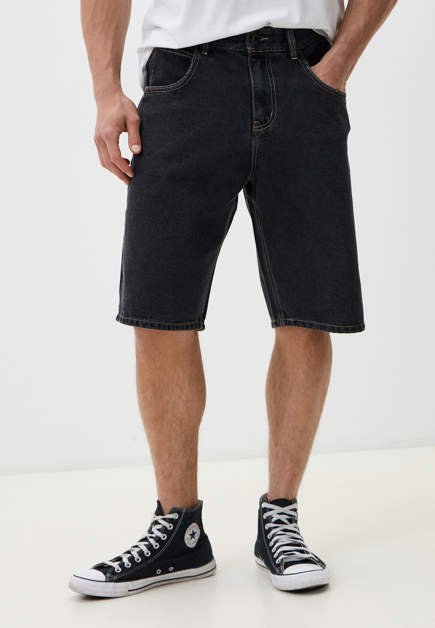 Шорты джинсовые O'STIN, цвет: серый, MP002XM258CB — купить в интернет ...