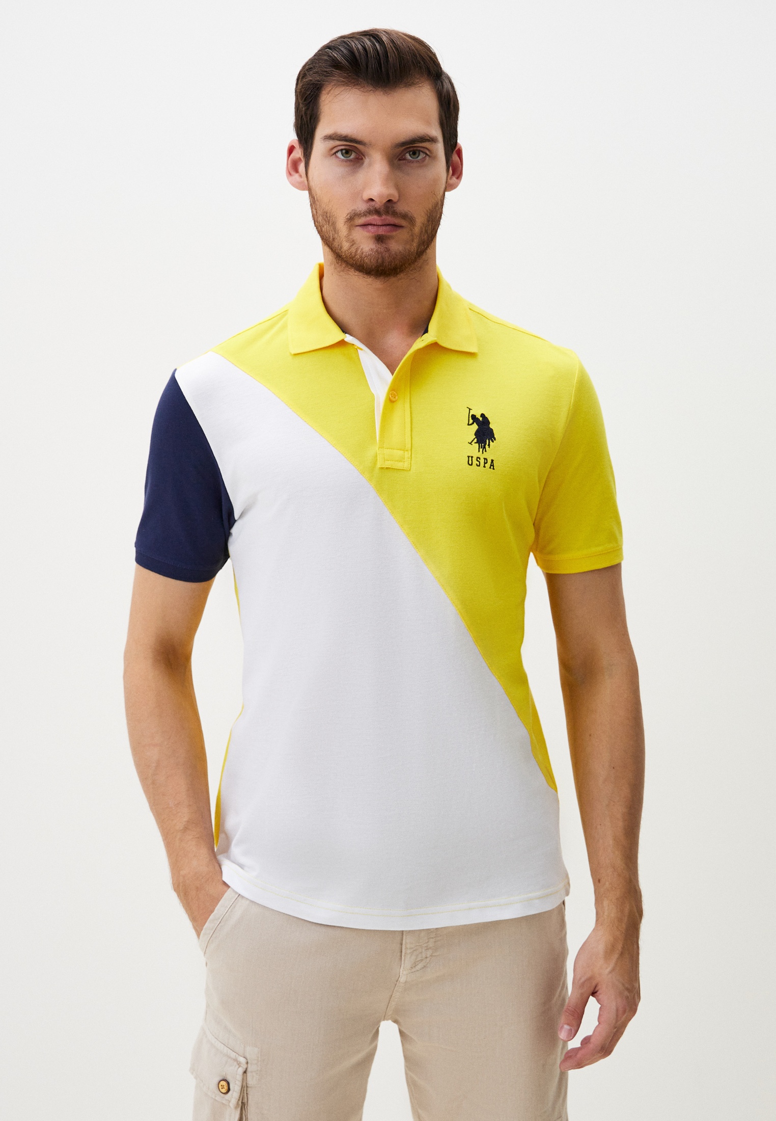 Поло U.S. Polo Assn., цвет: желтый, MP002XM25CLL — купить в интернет ...