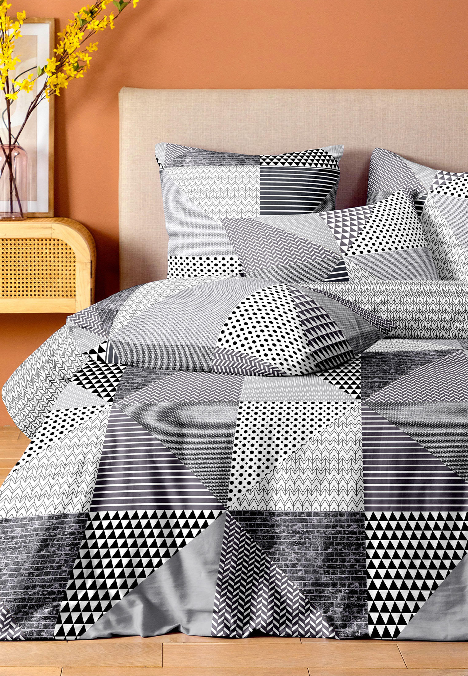 Постельное белье Евро Унисон 70х70 New Jersey Gray, цвет: серый ...