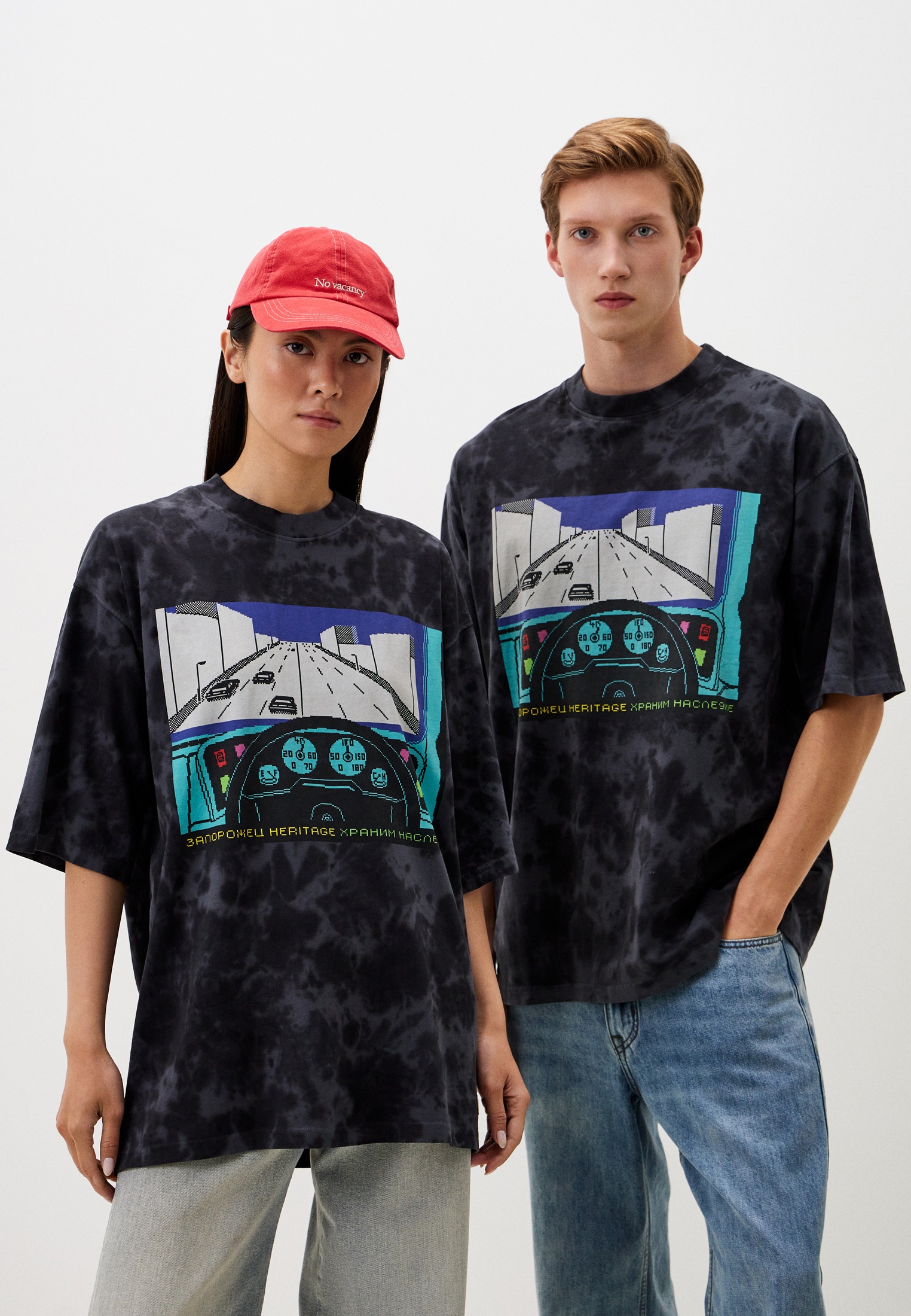 Футболка Запорожец Heritage Gonki Game Loose Fit Tiy Die, цвет: черный ...
