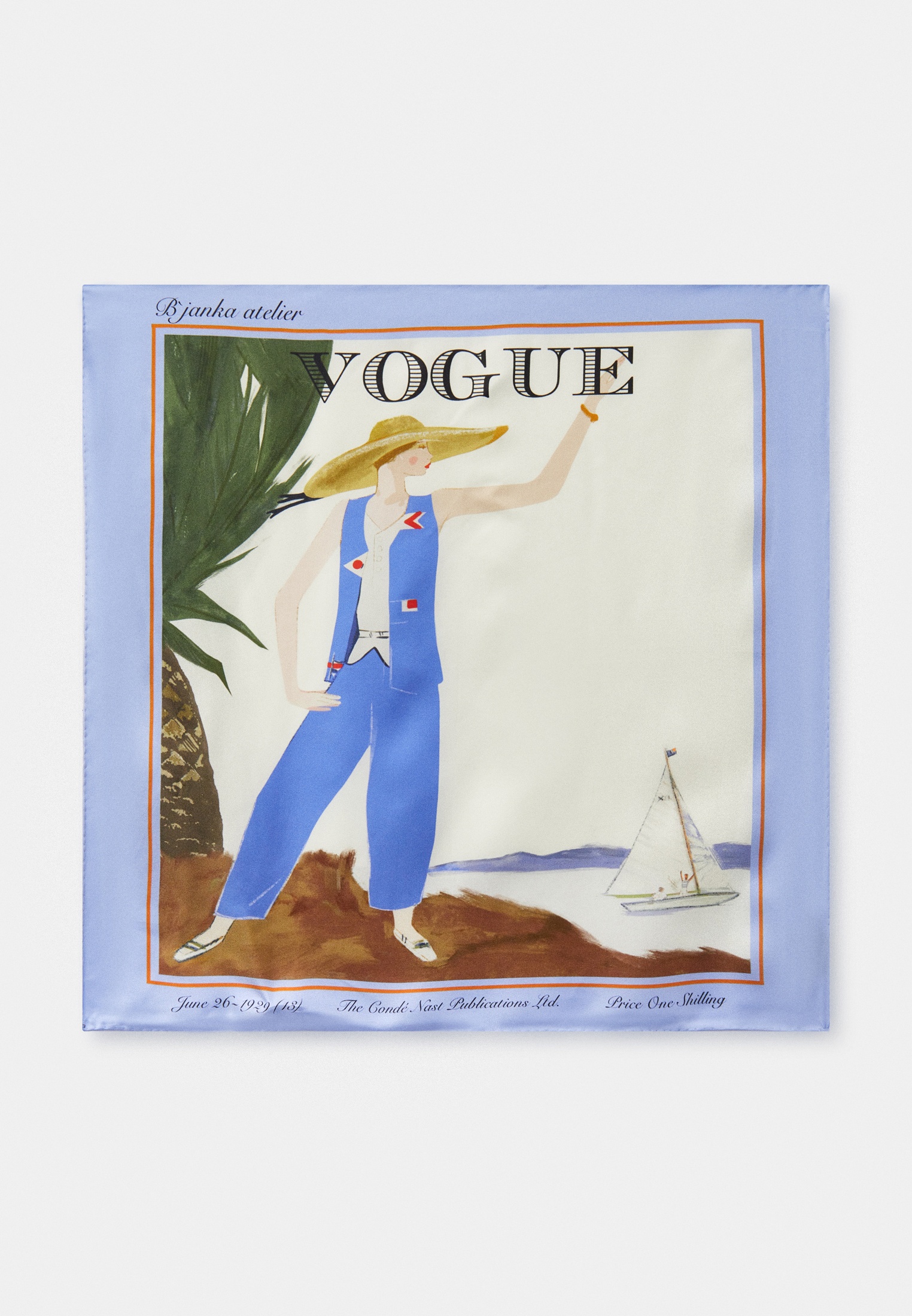 Платок Bjanka Silk "Vogue. Золотые 20-е. Июнь", цвет: мультиколор ...
