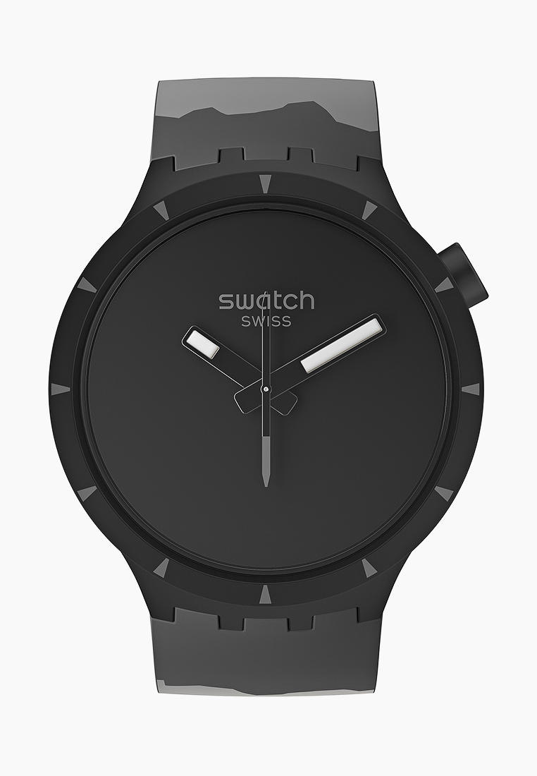 Часы Swatch LOST IN THE CAVE (SB03B110), цвет: черный, MP002XU04WQU ...