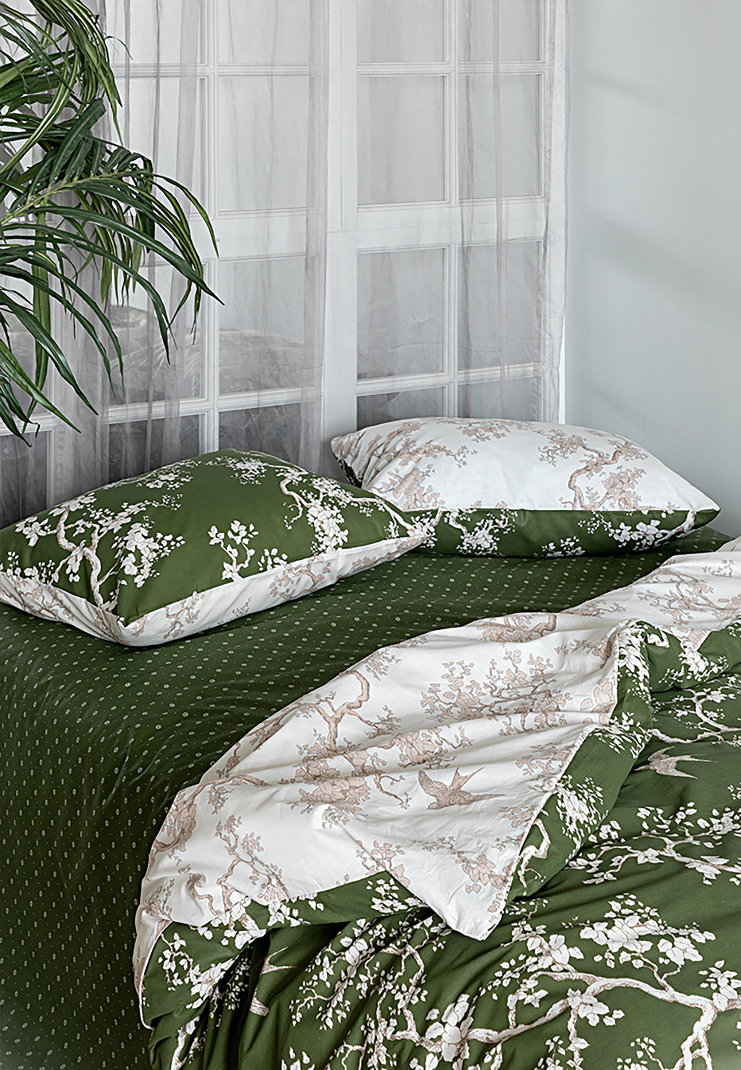 Постельное белье 2-спальное Mia Cara 70х70 Chinoiserie Verde, цвет ...