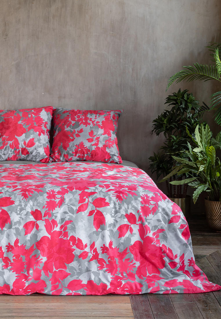 Постельное белье Евро Унисон Floral Chic, цвет: серый, MP002XU05DPX ...