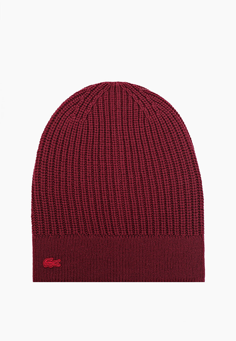 Шапка Lacoste, цвет: бордовый, MP002XU05DV0 — купить в интернет ...