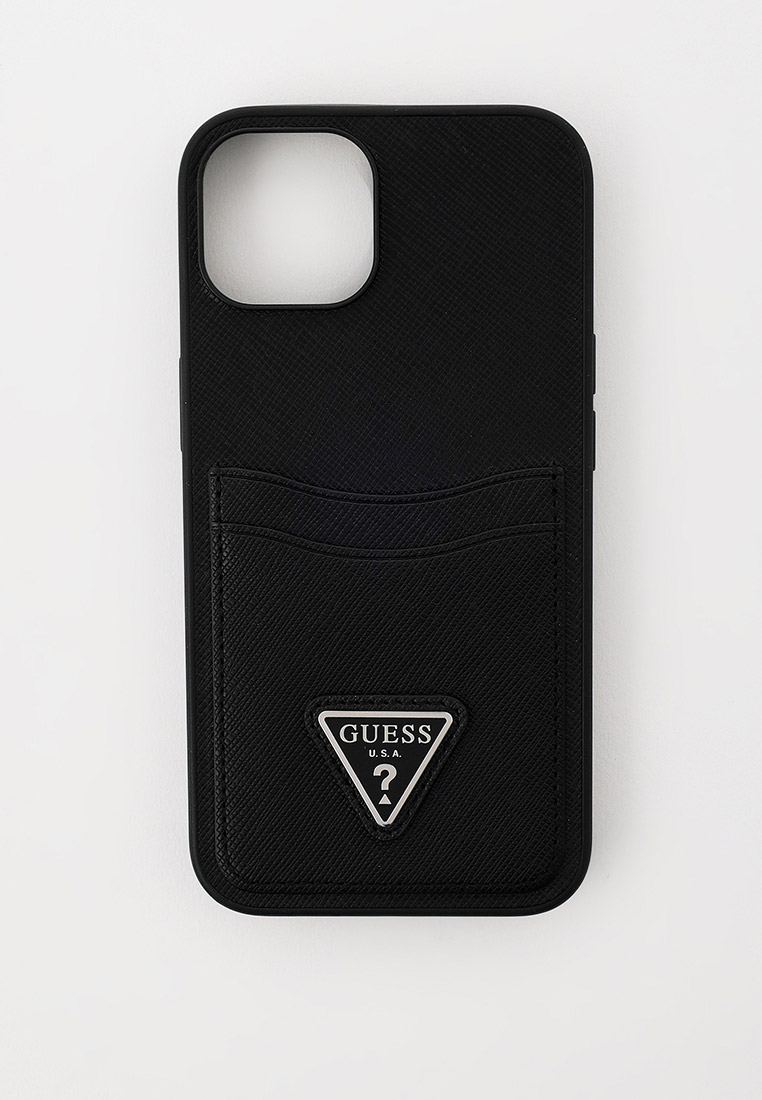 Чехол для iPhone Guess 14 с карманом для карт, цвет: черный ...