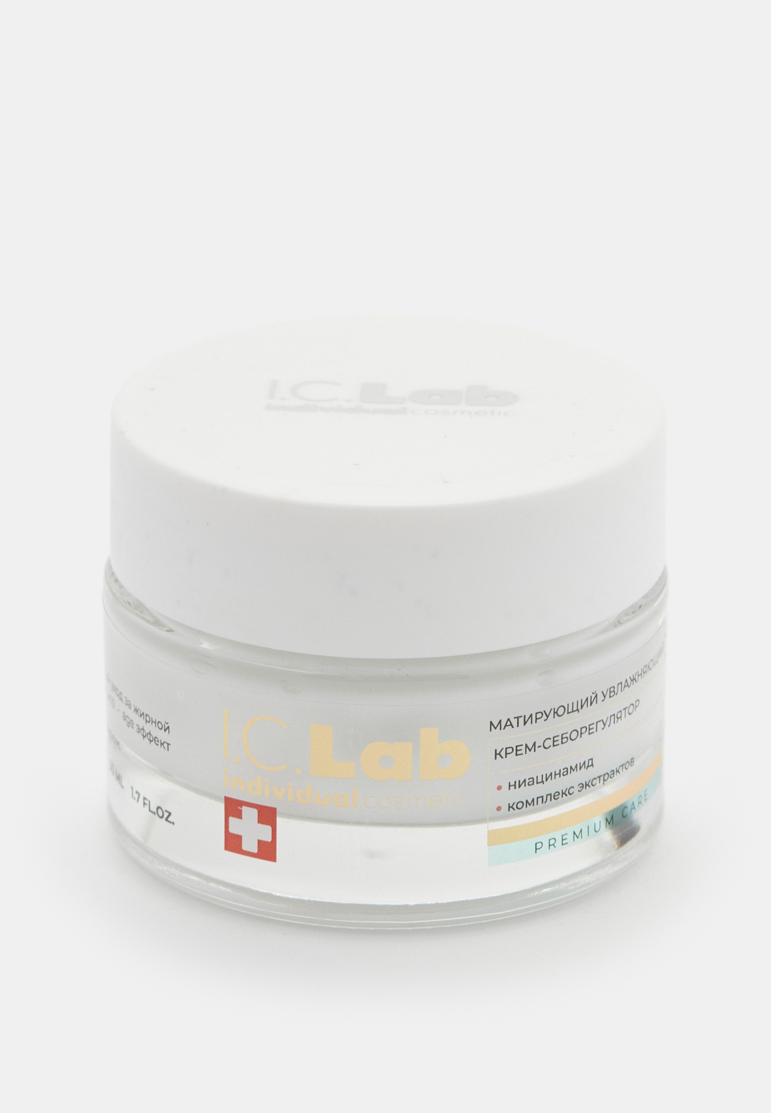 Крем для лица I.C. Lab матирующий увлажняющий себорегулятор, цвет: прозрачный, MP002XU08IH0 ...