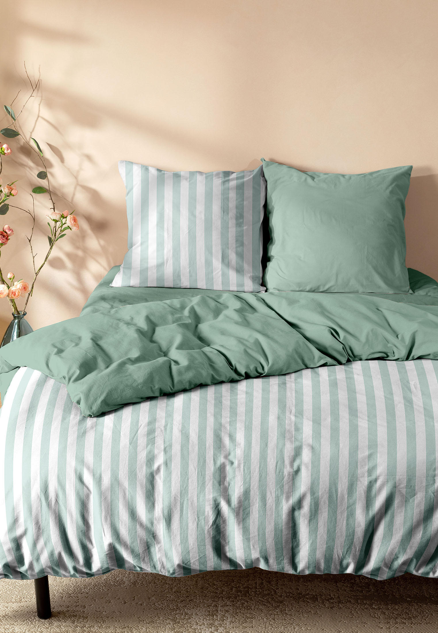 Постельное белье Семейное Унисон 70х70 Eucalyptus, цвет: зеленый ...