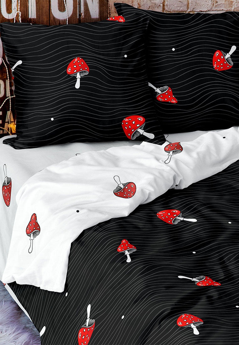Постельное белье 1,5-спальное Crazy Getup 50х70 Mushrooms, цвет ...
