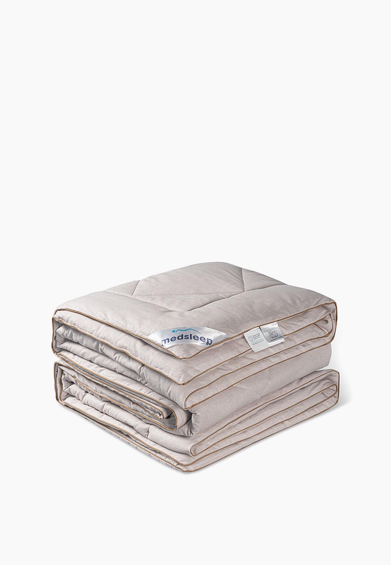 Одеяло 1,5-спальное Medsleep 140*200 см, цвет: бежевый, MP002XU0CWPX ...