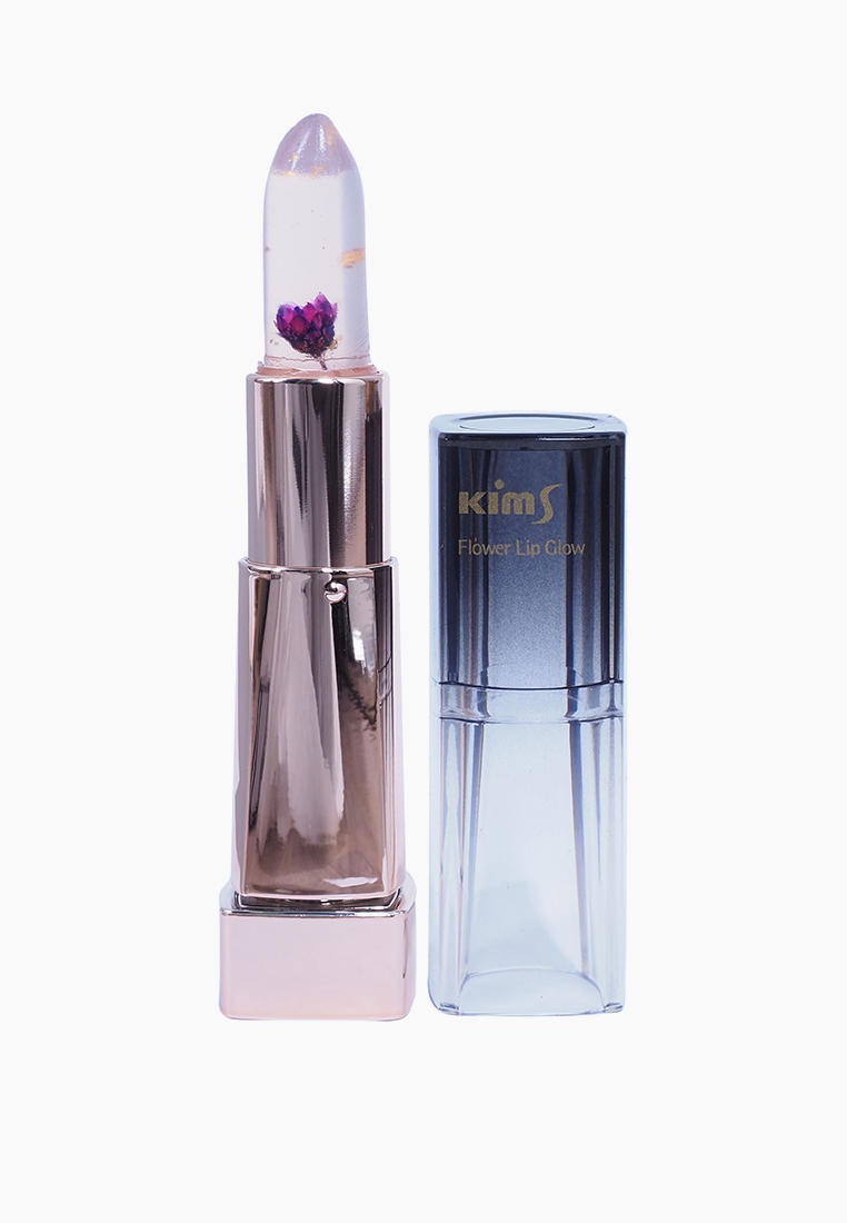 Бальзам для губ Kims FLOWER LIP GLOW Crystal Violet, увлажнение и блеск ...