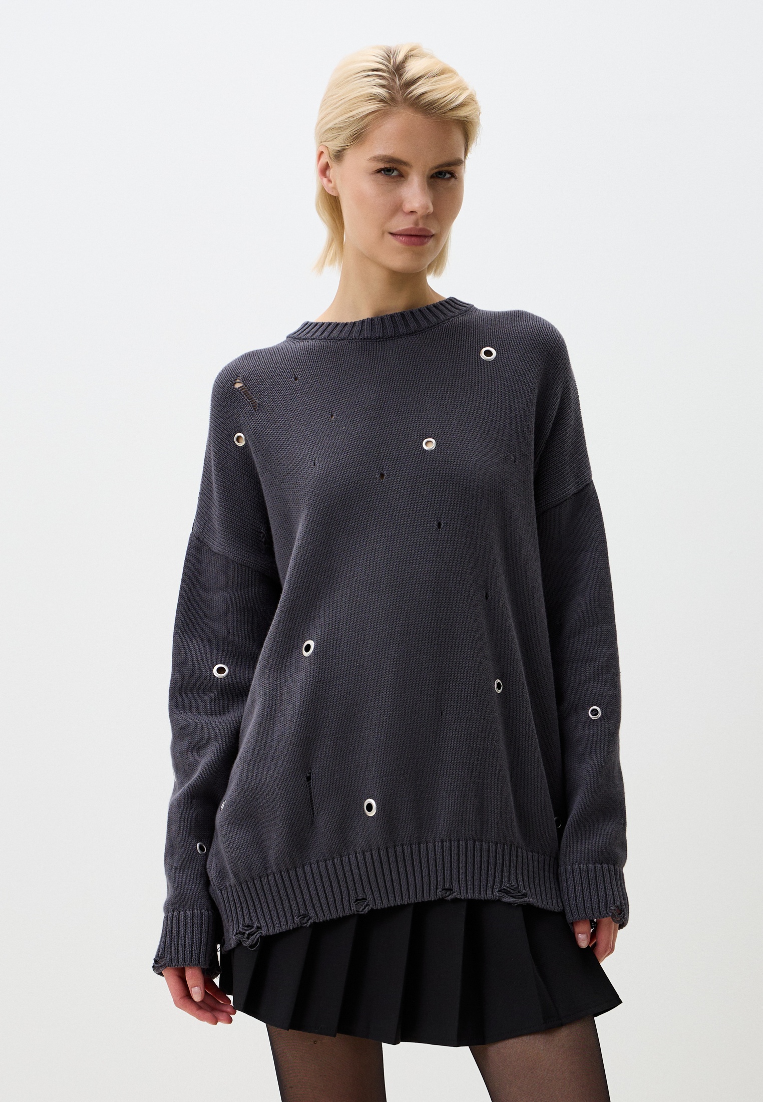 Джемпер Befree Women Rock, цвет: серый, MP002XW00153 — купить в ...