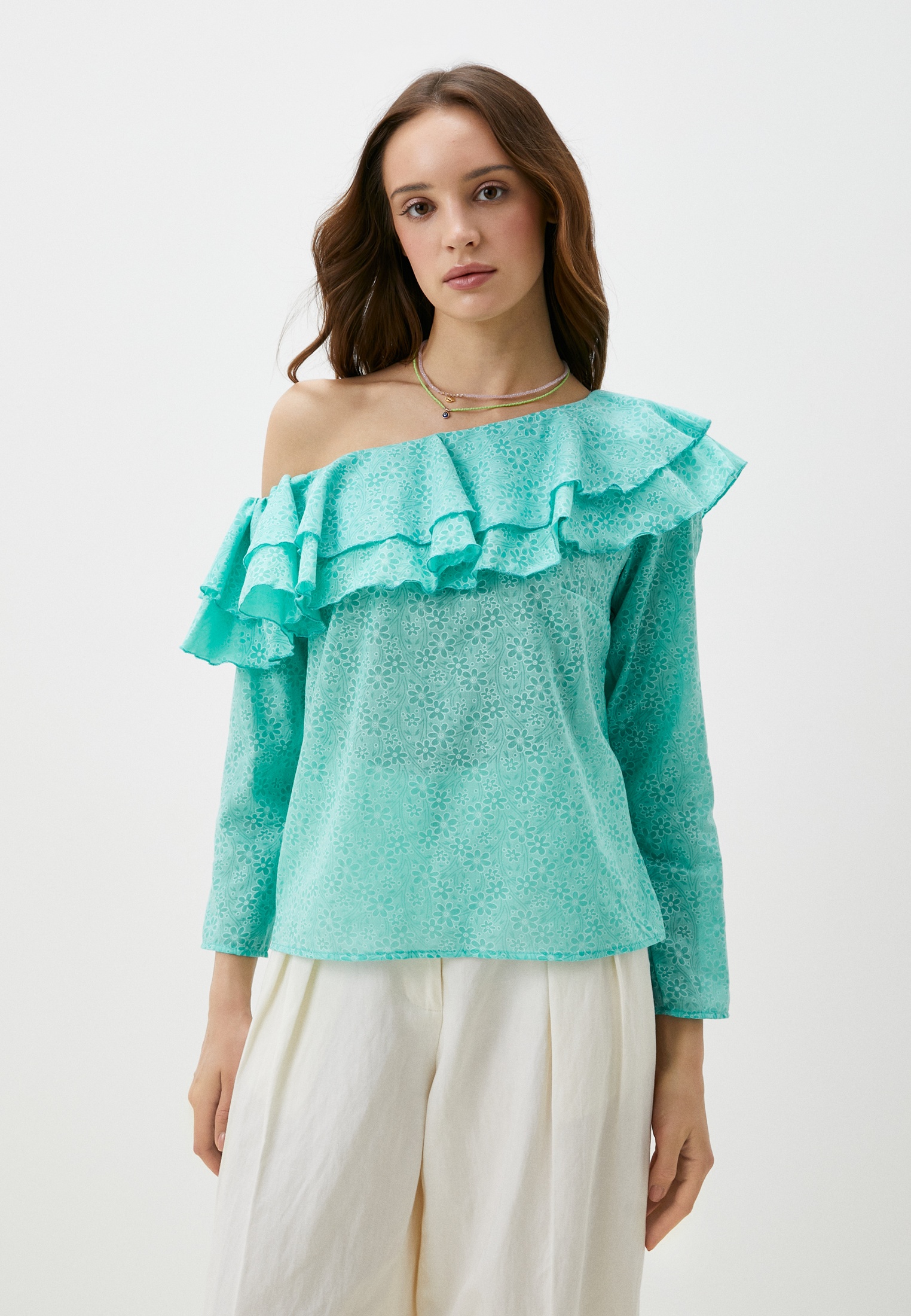 Блуза Selisa, цвет: бирюзовый, MP002XW007UK — купить в интернет ...