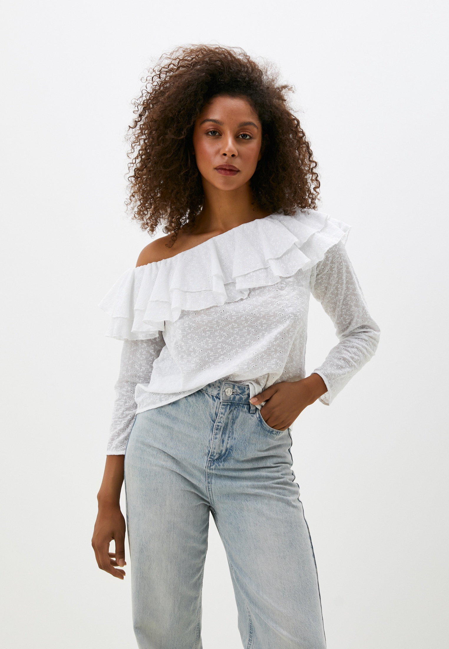 Блуза Selisa, цвет: белый, MP002XW007UQ — купить в интернет-магазине Lamoda