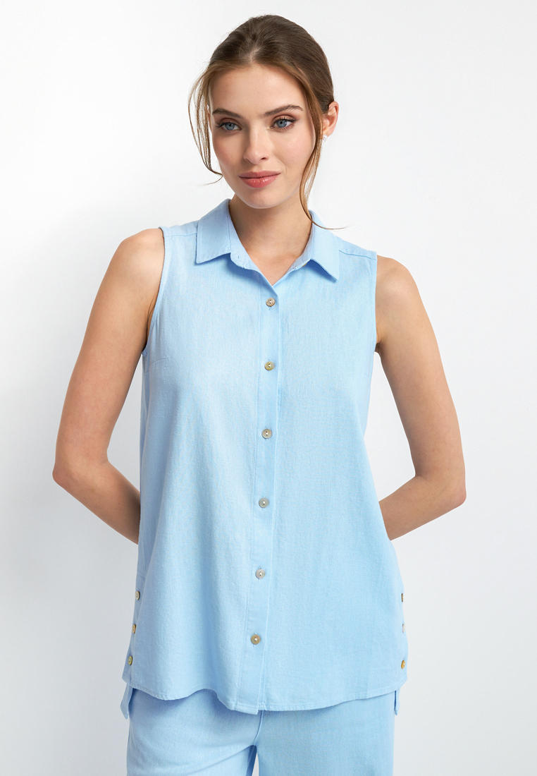 Блуза Vittoria Vicci, цвет: голубой, MP002XW00GB6 — купить в интернет-магазине Lamoda