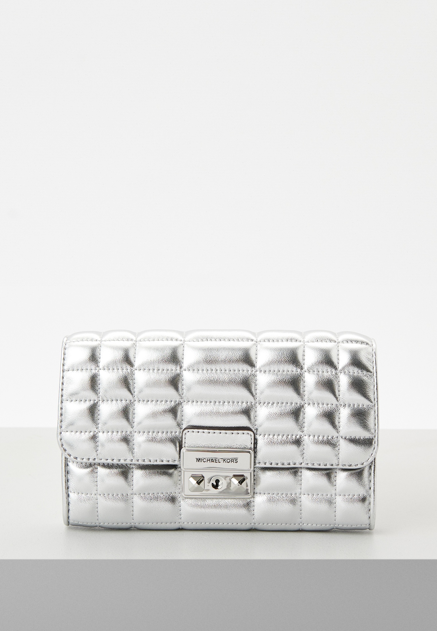 Клатч Michael Michael Kors TRIBECA, цвет: серебряный, MP002XW00GJZ ...