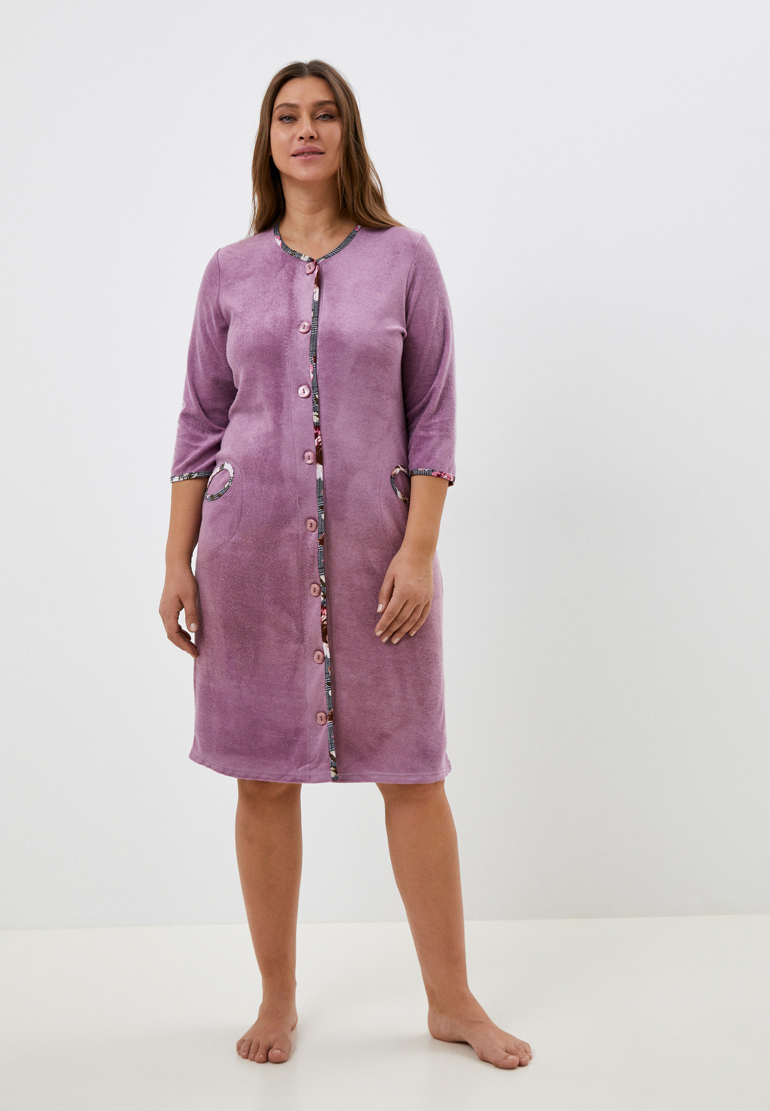 Халат домашний Агапэ, цвет: фиолетовый, MP002XW00QAI — купить в ...