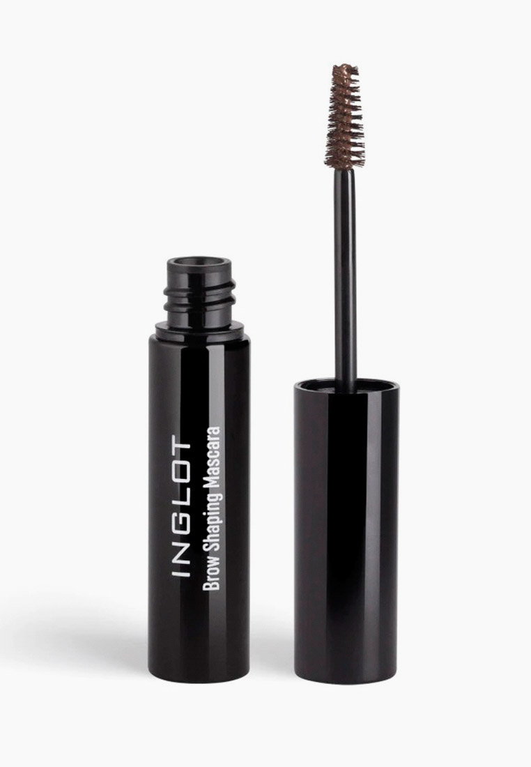 Тушь для бровей Inglot уплотняющая, с матовым финишем, цвет: коричневый ...