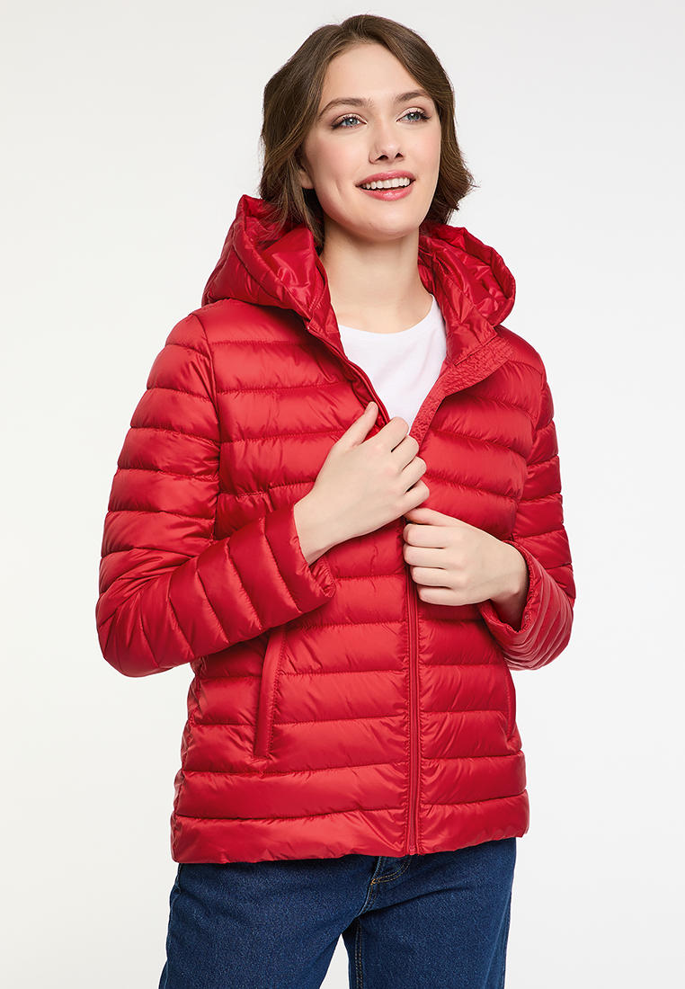 Куртка утепленная oodji, цвет: красный, MP002XW019G5 — купить в ...