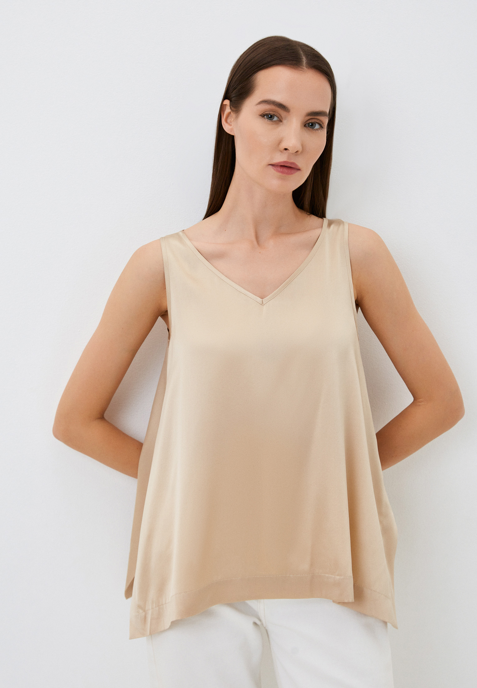 Топ Nelva, цвет: бежевый, MP002XW01MXA — купить в интернет-магазине Lamoda