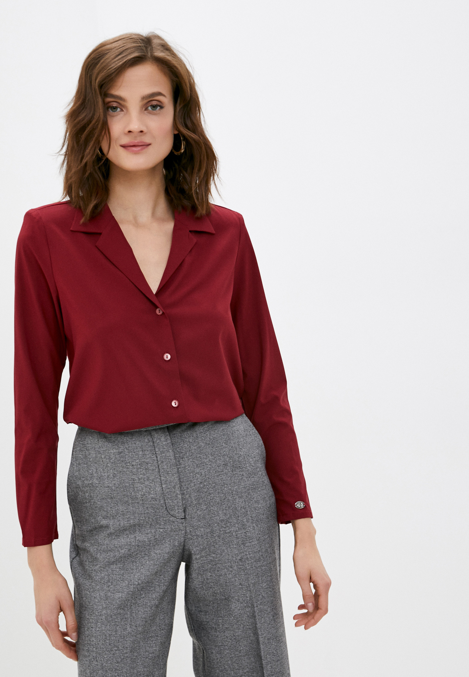 Блуза Karff, цвет: бордовый, MP002XW02LYW — купить в интернет-магазине ...