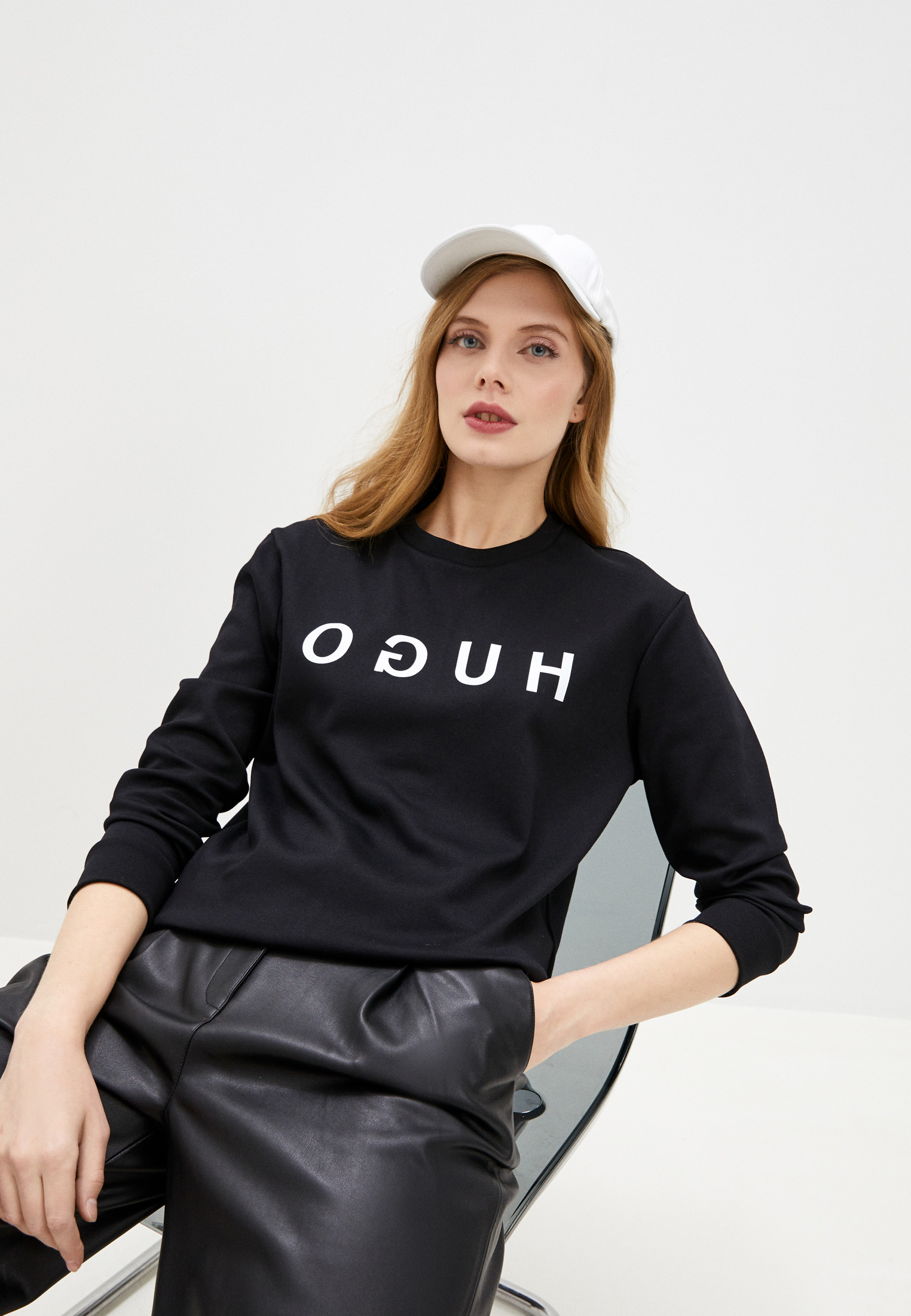 Свитшот Hugo The HUGO Sweater, цвет: черный, MP002XW03D5O — купить в ...
