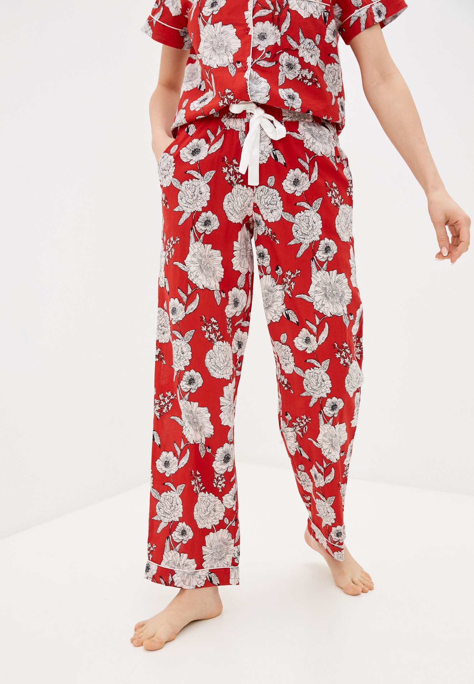 Брюки домашние Deseo, цвет: красный, MP002XW05N0N — купить в интернет ...