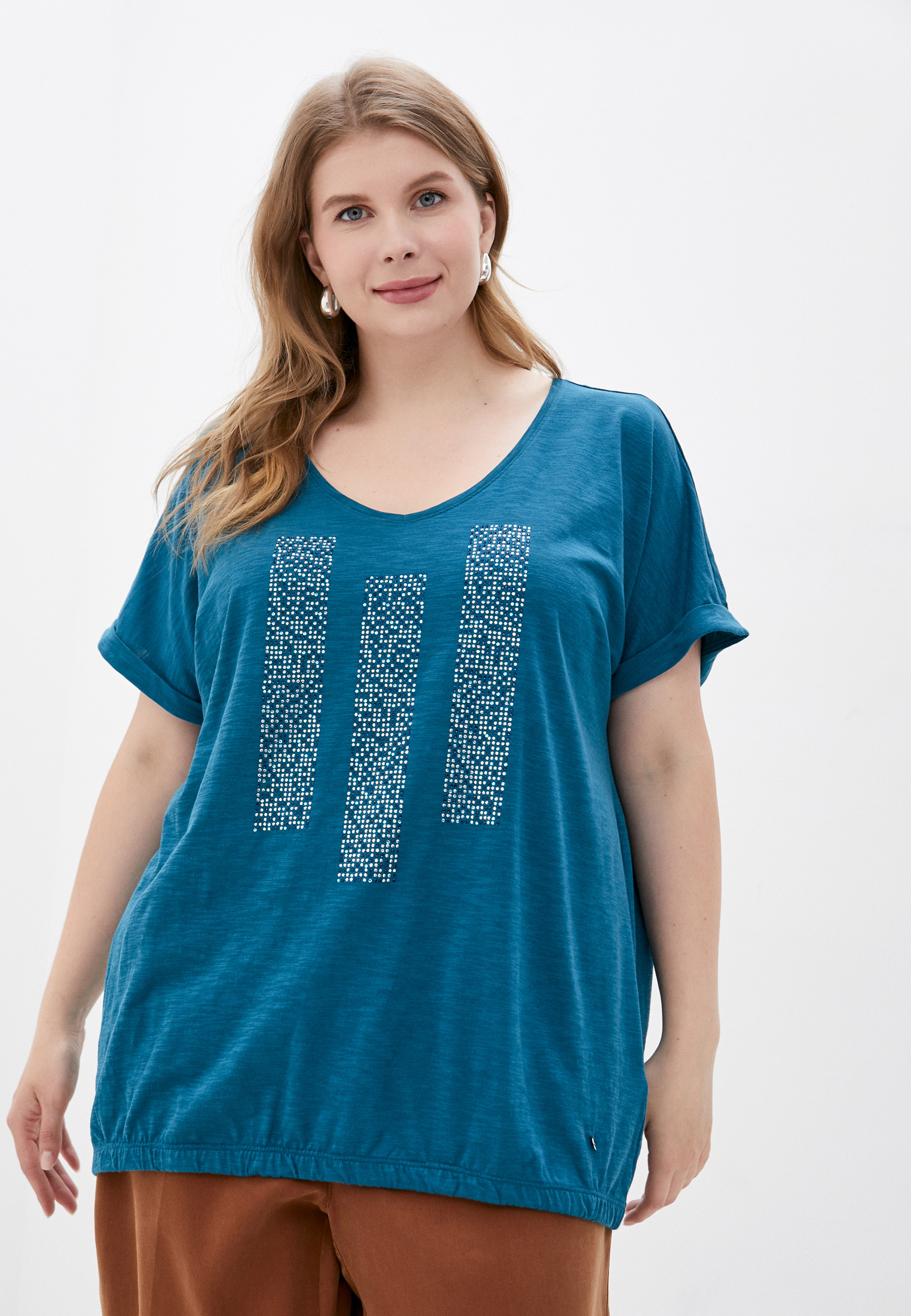 Футболка Samoon by Gerry Weber, цвет: синий, MP002XW07AX2 — купить в ...