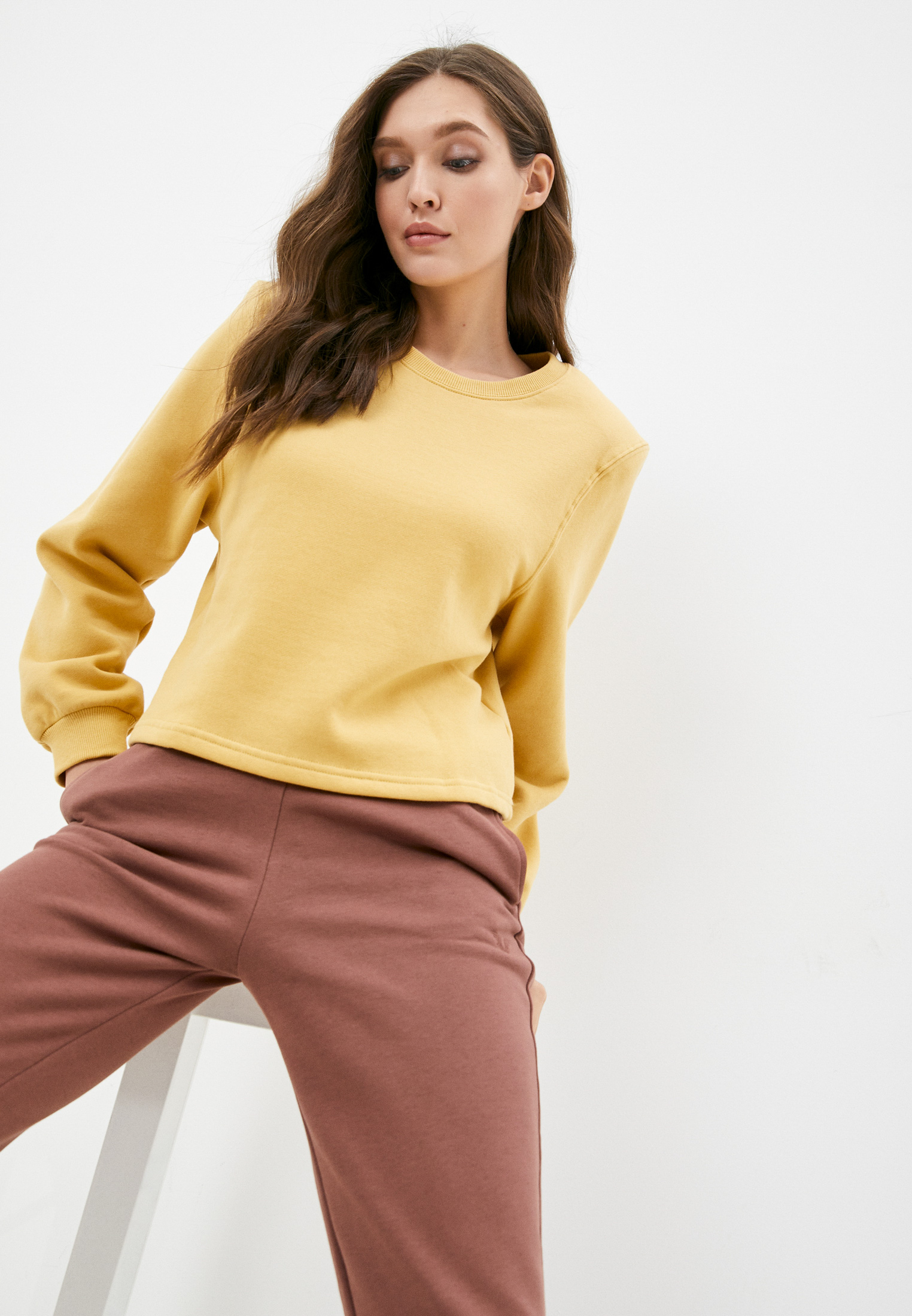 Свитшот Sela Exclusive online, цвет: желтый, MP002XW08OZO — купить в ...