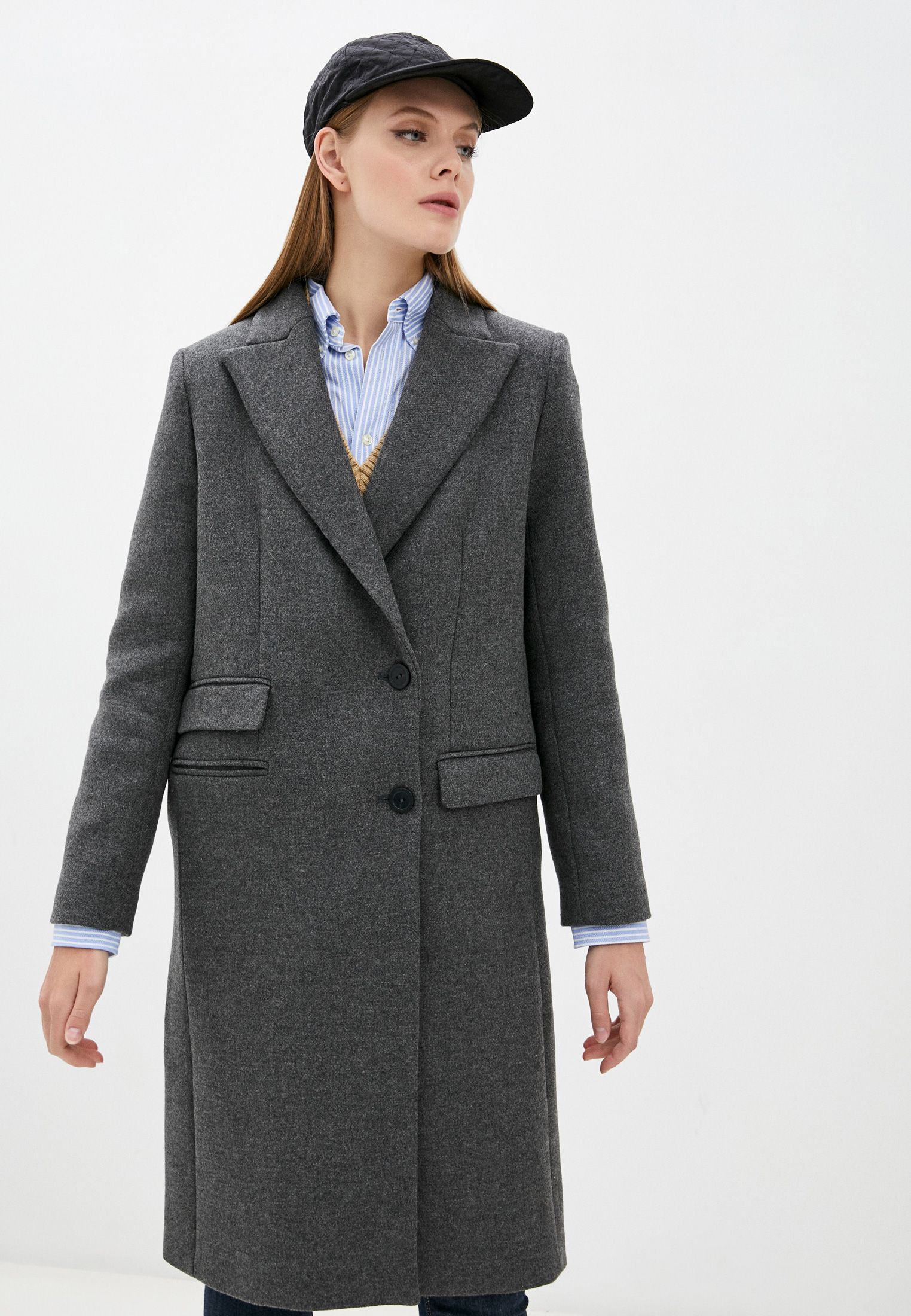 Пальто Tara Jarmon, цвет: серый, MP002XW09AJN — купить в интернет ...