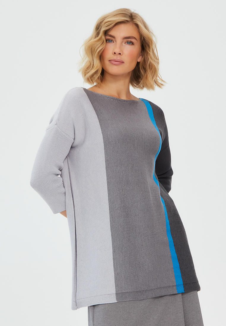 Джемпер Сиринга plus size, цвет: серый, MP002XW09SC3 — купить в ...